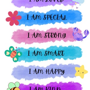 Affirmations for Kids - Etsy
