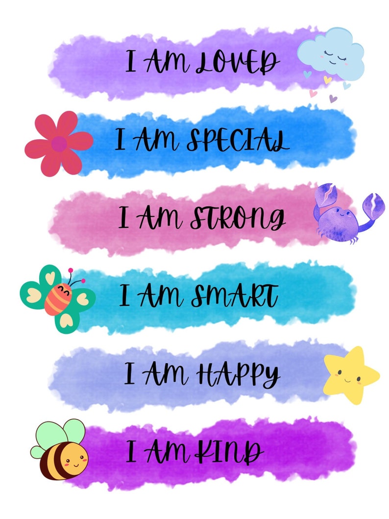 Affirmations for Kids - Etsy