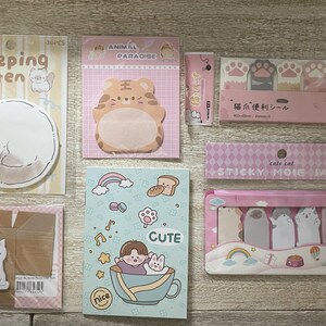 Cat Themed Stationary Bundle | Kawaii Journaling Grab Bag - Etsy