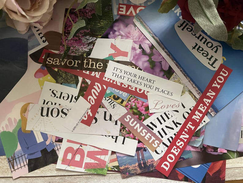 Magazine Cutouts | Vision Board Kit | Mood Board | Magazine Clippings ...