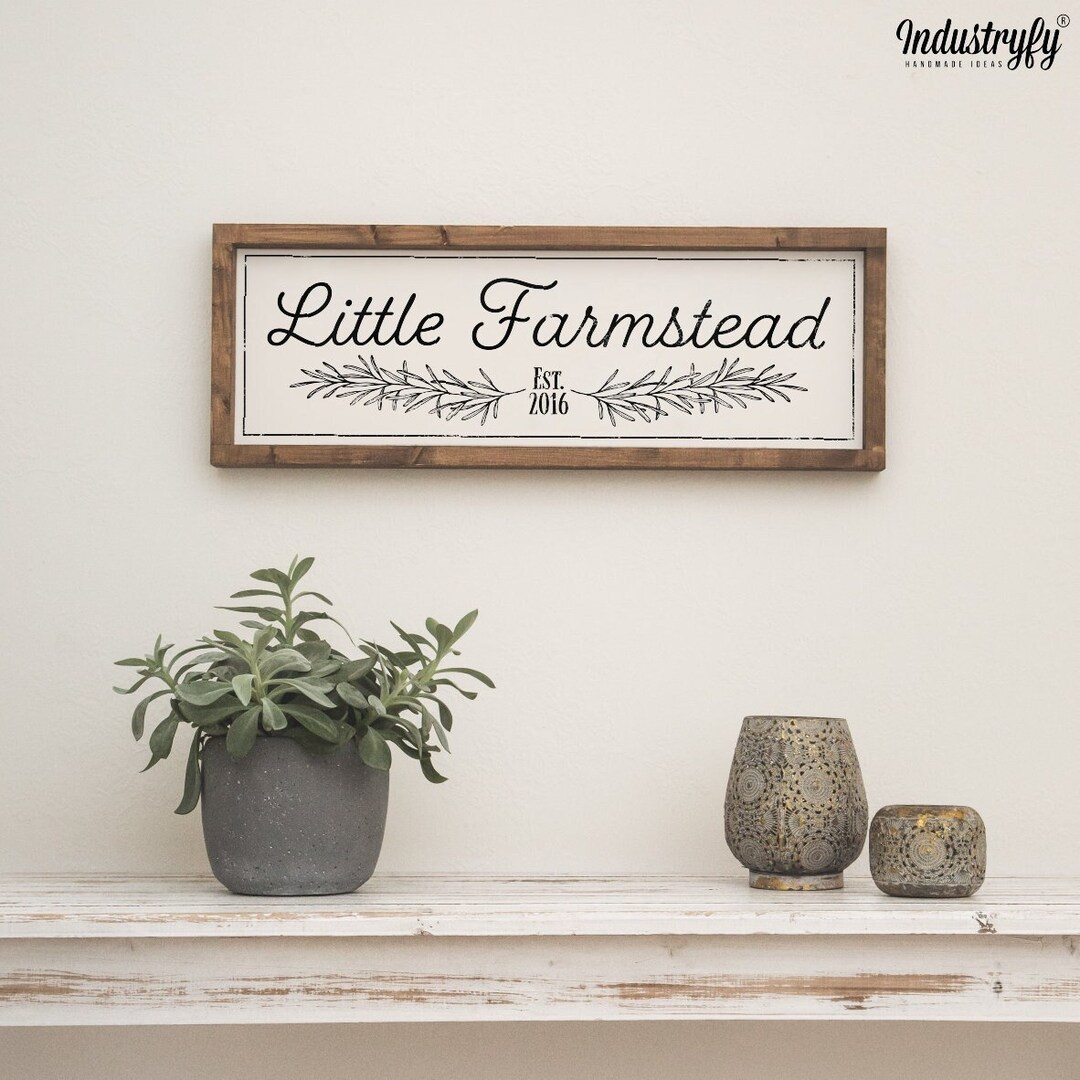 Personalized Farmhouse Decor Sign | Little Farmstead - Etsy