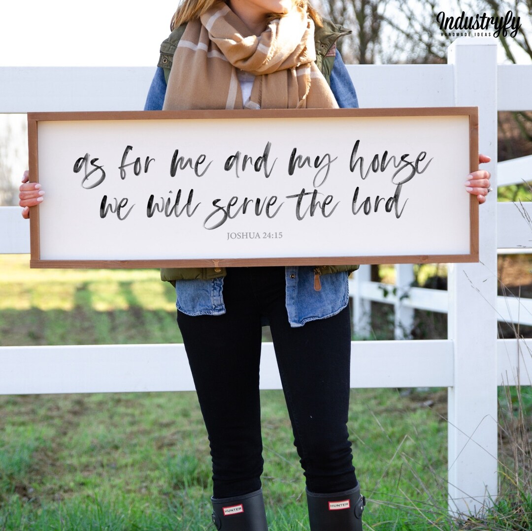 Country House Decorative Sign We Will Serve the Lord No2 - Etsy