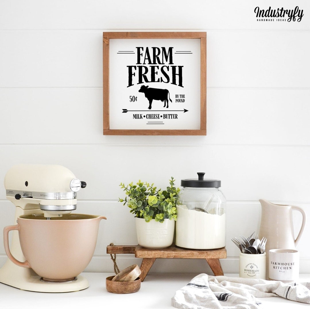 Country House Kitchen Decoration Sign Farm Fresh - Etsy