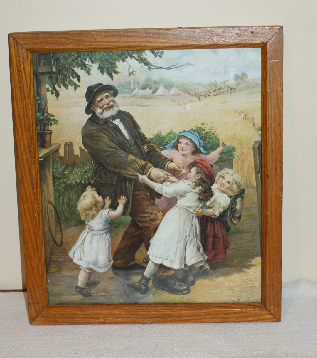 Charming Vintage Frederick Morgan Children Lithograph - off to the Fair ...