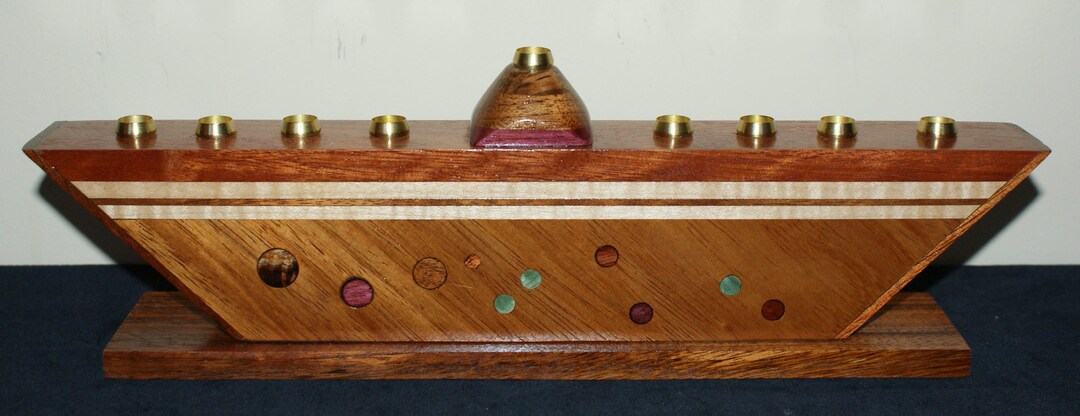 Artisan Made Tropical Wood Menorah - Etsy