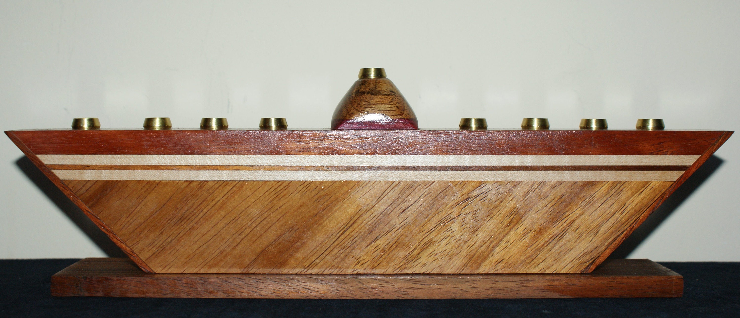 Artisan Made Tropical Wood Menorah - Etsy