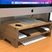 Wooden Computer Monitor Riser Stand Ideal for Any Desk at Home or at ...