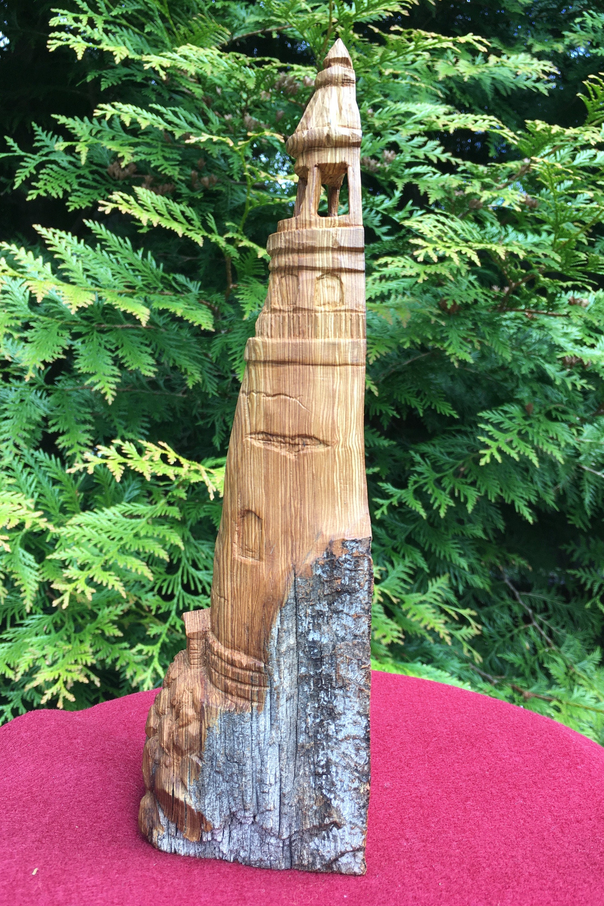 Carved Wood Lighthouse - Etsy