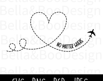 Long Distance Svg | Etsy