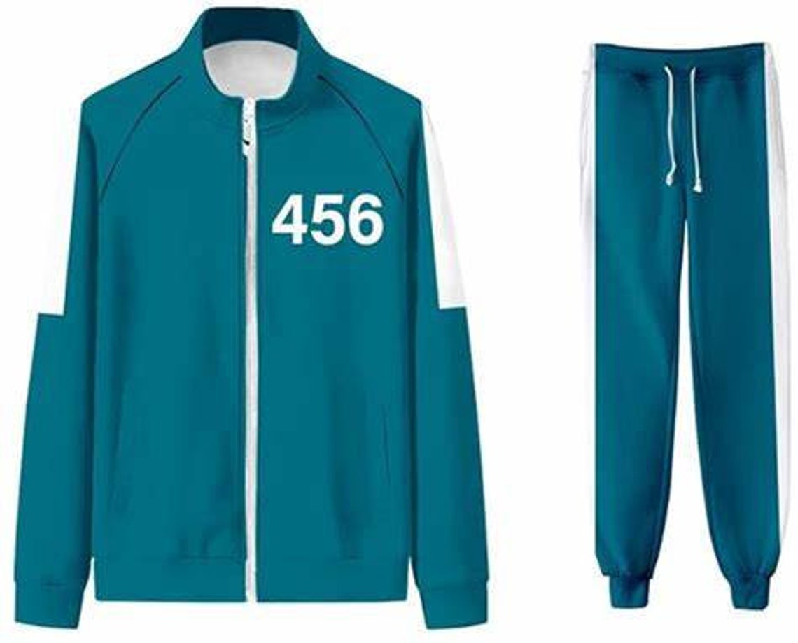 Squid Game Tracksuit Green Track Jacket and Track Pants | Etsy