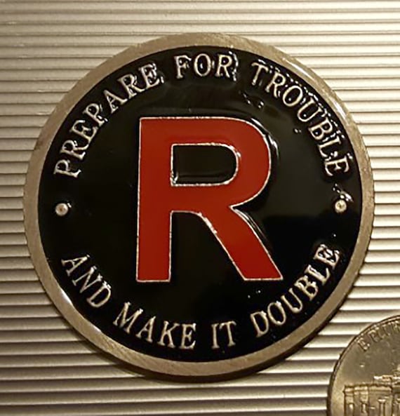 Team Rocket Challenge Coin | Etsy