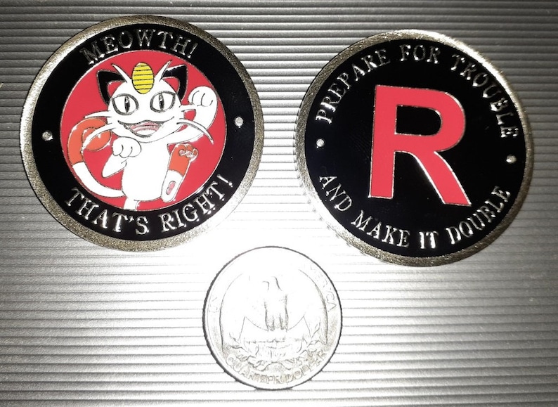 Team Rocket Challenge Coin - Etsy