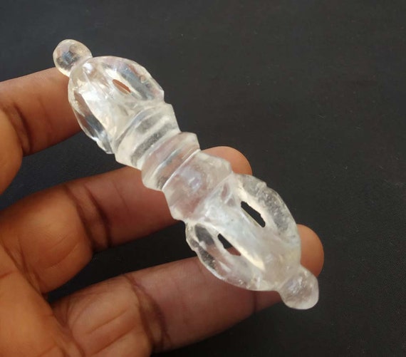 Tibetan Buddhist Crystal Vajra Hand Made Crystal Dorje - Etsy