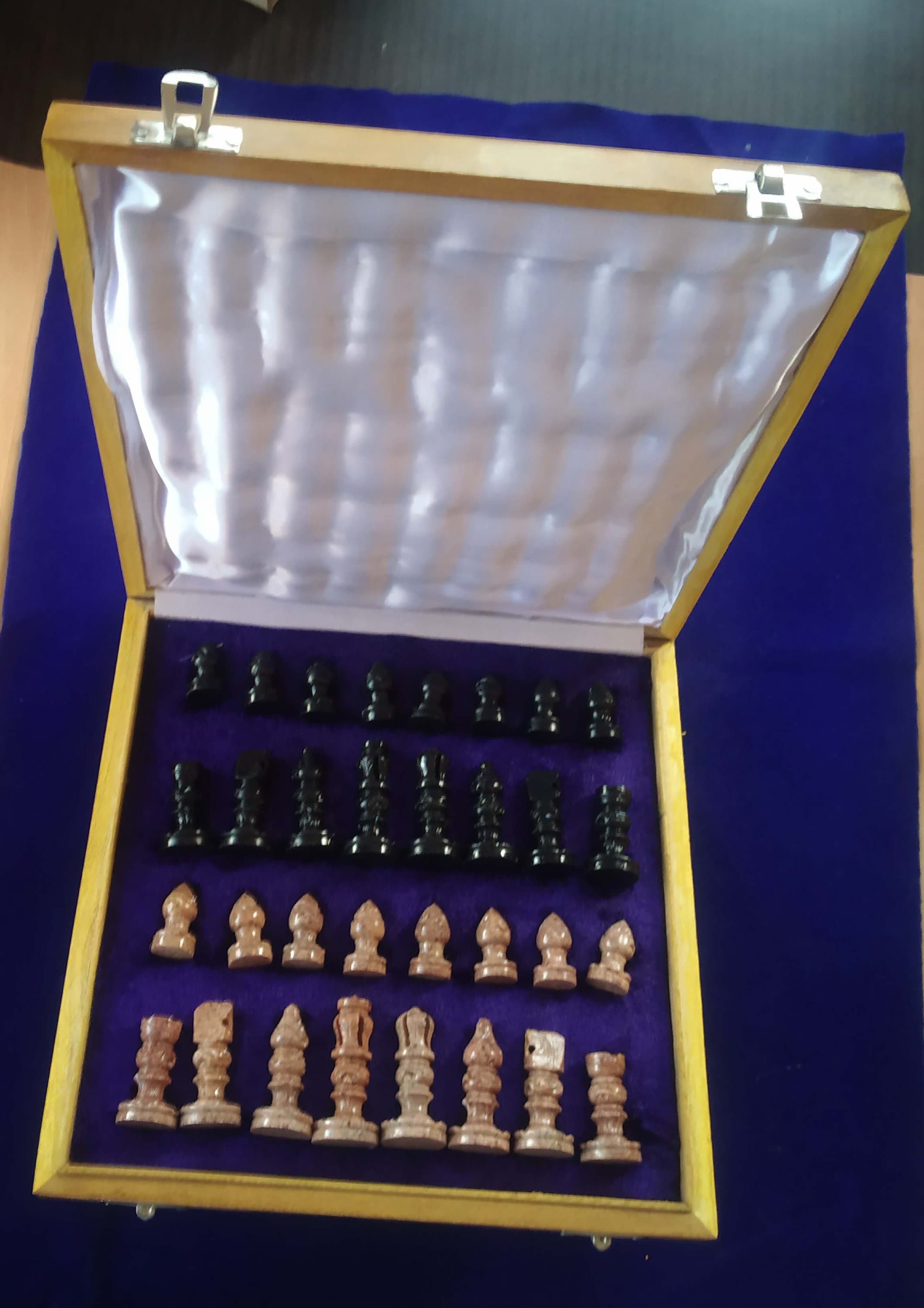 10"marble Chess Set With Soap Chess Pieces | Handmade Chess Set for ...