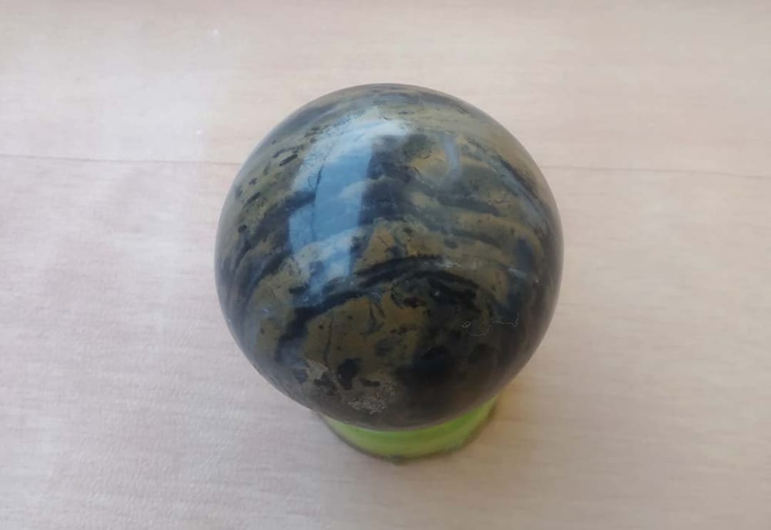 Gemstone Black Jasper Sphere | Natural Jasper Ball Statue | Reaki ...