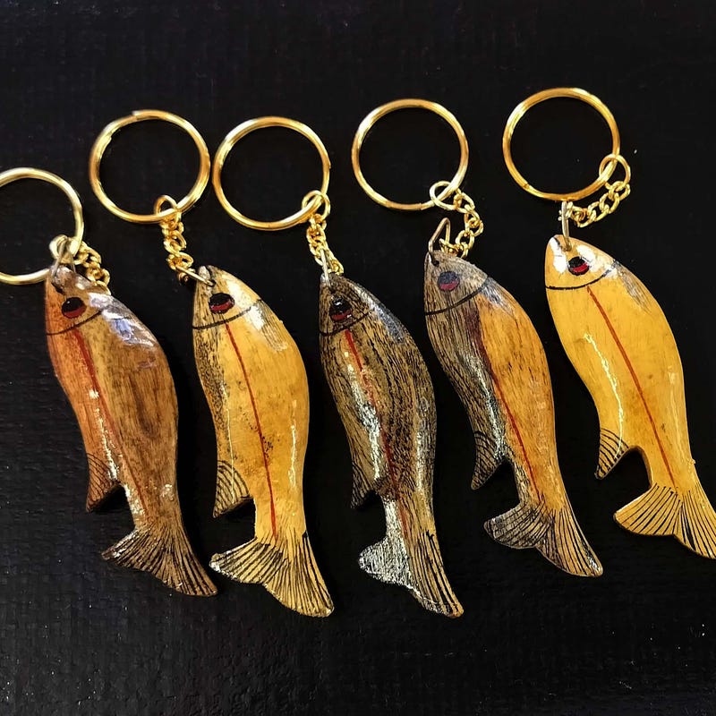 Wooden Key Chain - Etsy