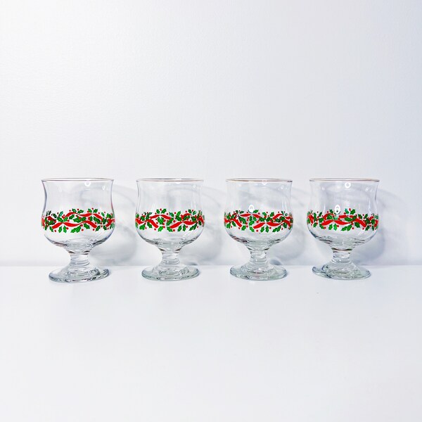 Christmas Glassware - Etsy