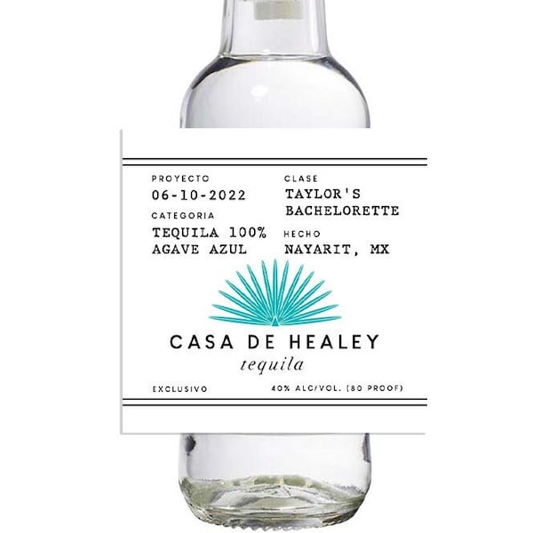Custom Tequila Label - Etsy