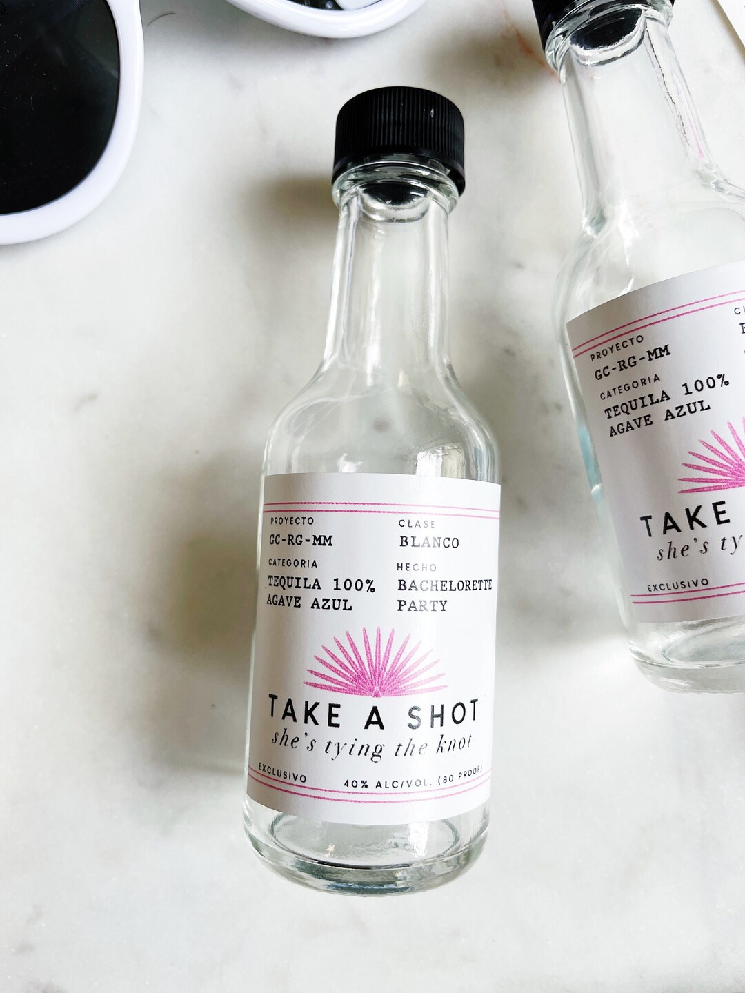 50 Ml Pink Casamigos Shot Label, Bachelorette Party Favors, Welcome ...