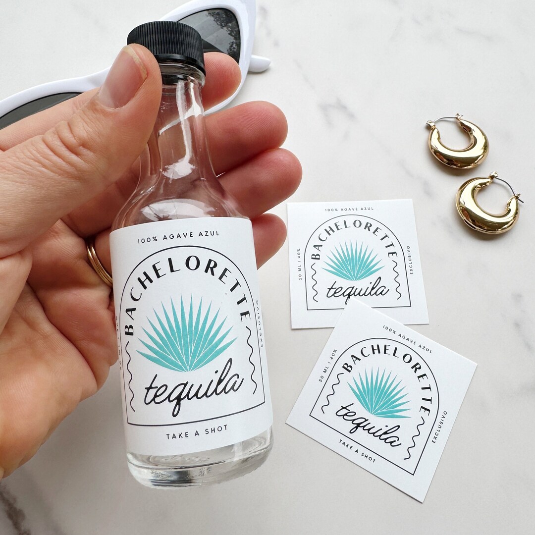 Bachelorette Tequila Labels, Shot Labels, Coastal Bachelorette Party ...