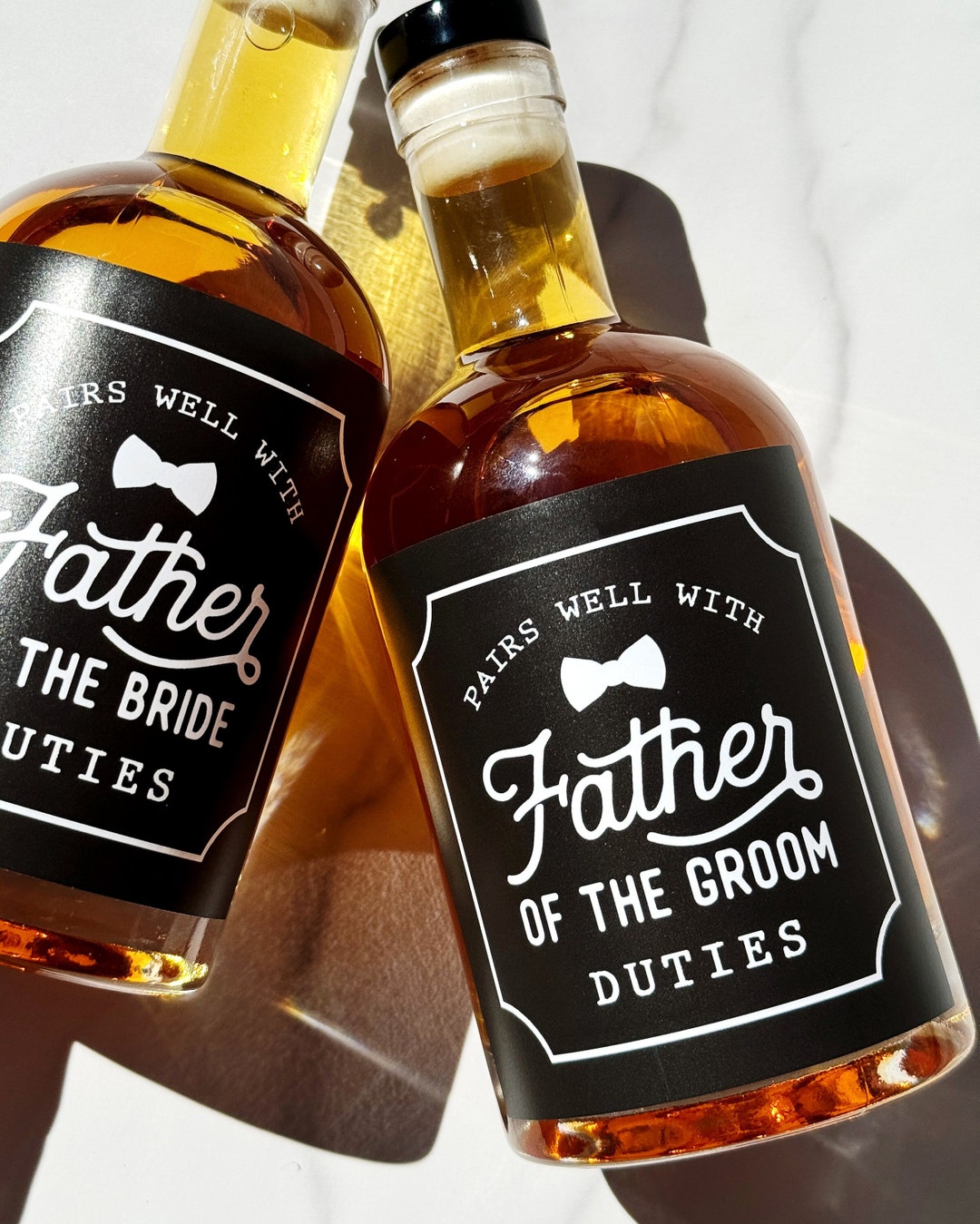 Father of the Bride Gift, Father of the Groom Gift, Whiskey Label, In ...