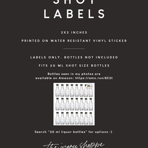 Bachelorette Tequila Labels, Shot Labels, Coastal Bachelorette Party ...