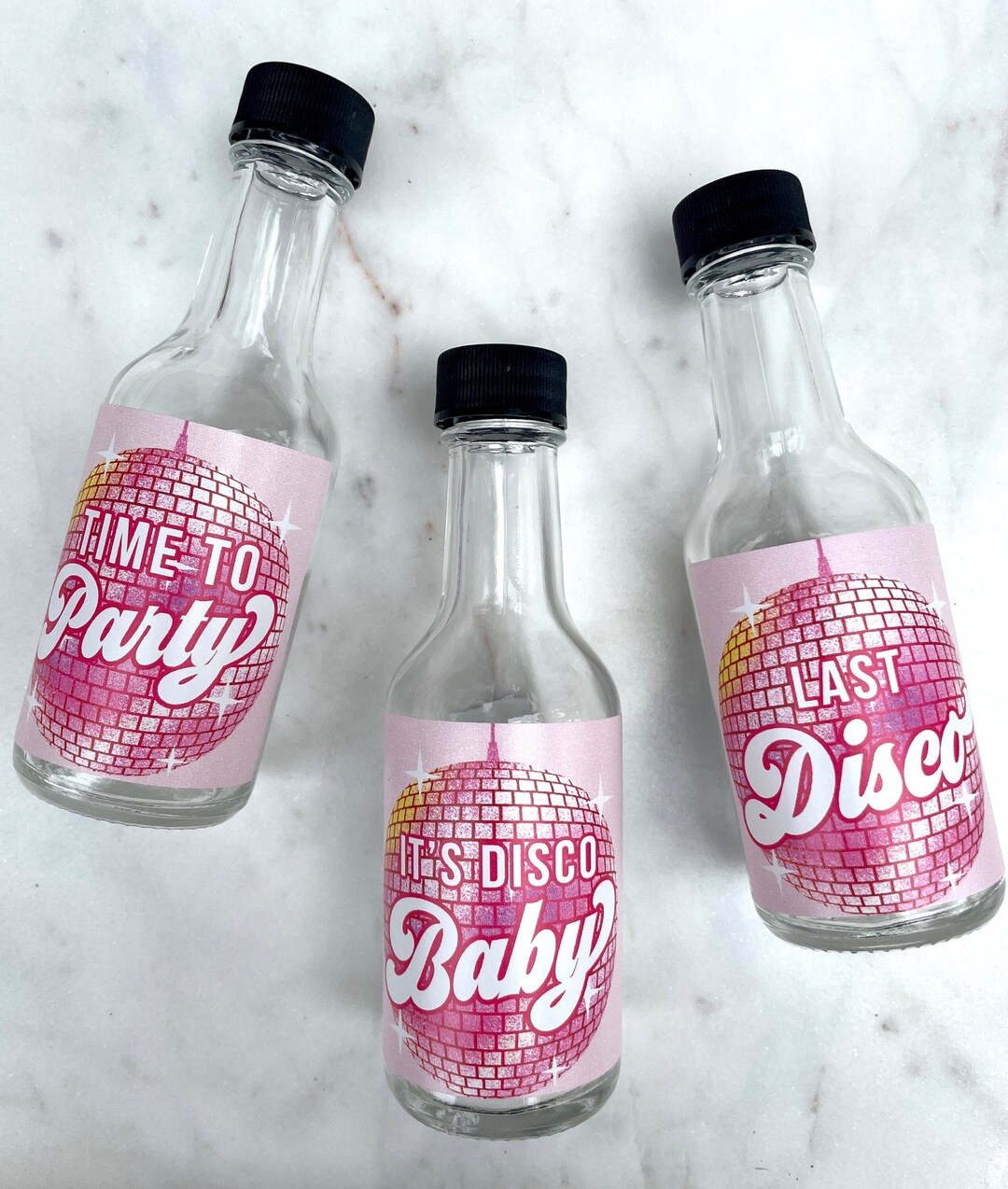 Disco Bachelorette Party Favors, 50 Ml Shot Glass Label, Groovy, Retro ...
