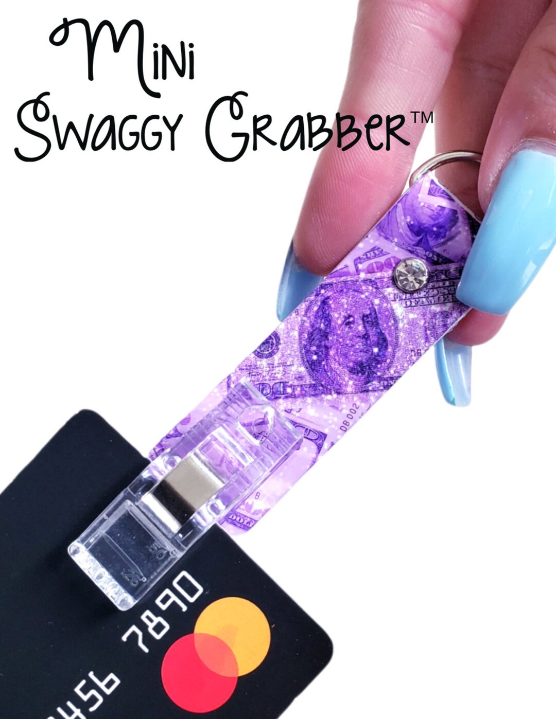 Original Swaggy Grabber Card Grabber Keychain for Long Nails, Jewelry ...