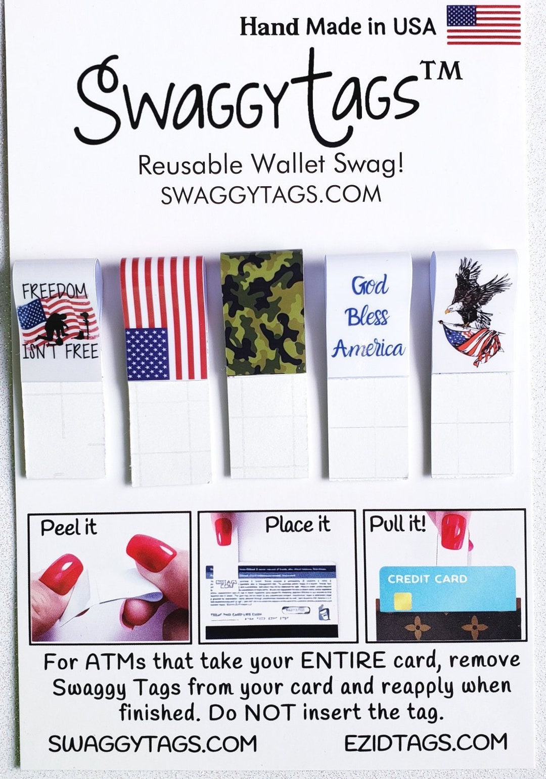 Original Swaggy Tags Credit Card Pull Tabs Card Grabber for - Etsy
