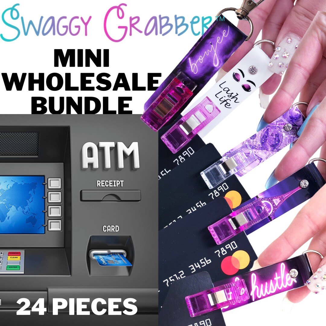 ORIGINAL Swaggy Grabber™ Debit Card Grabber Keychain, Debit Card Clip ...