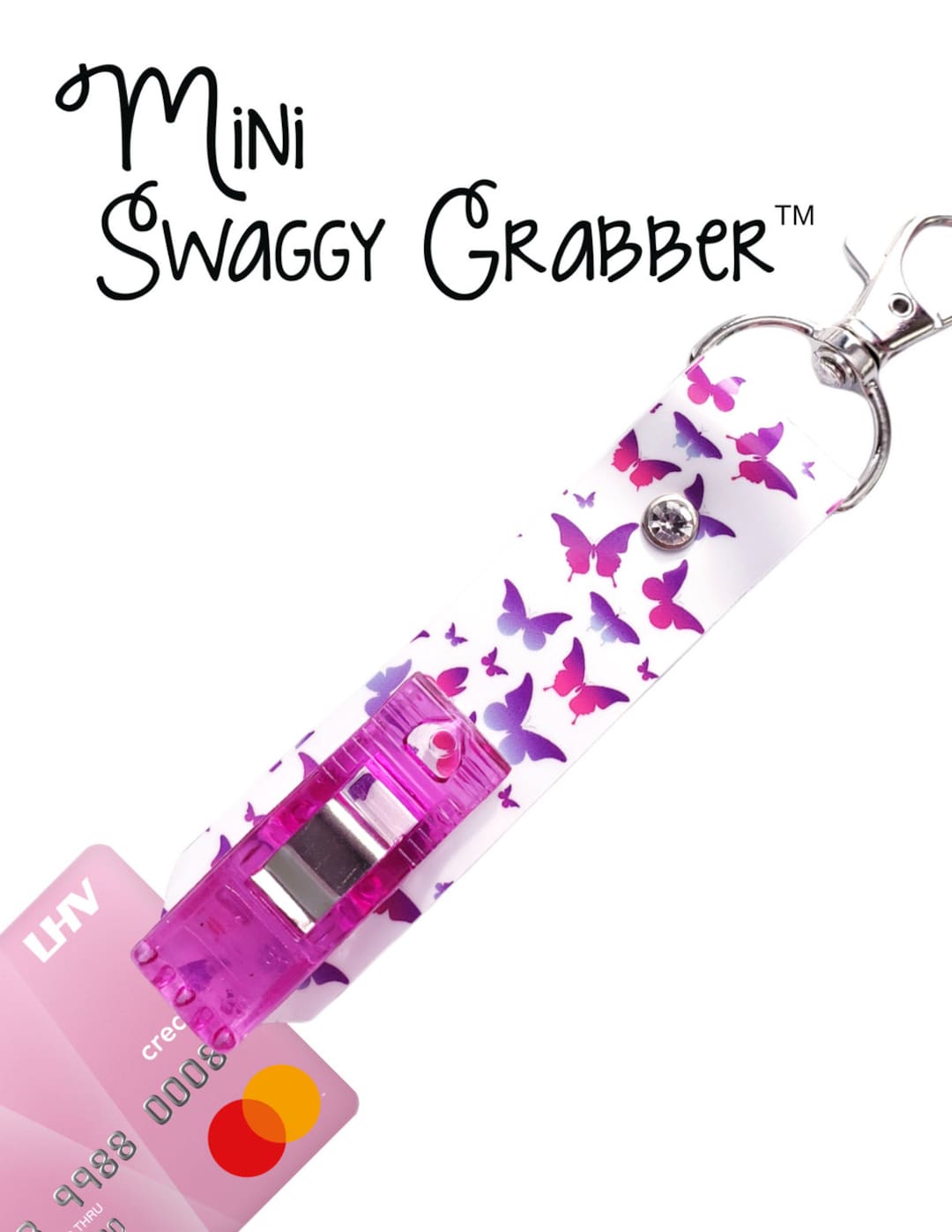 Original Swaggy Grabber Card Grabber Keychain for Long Nails, Jewelry ...