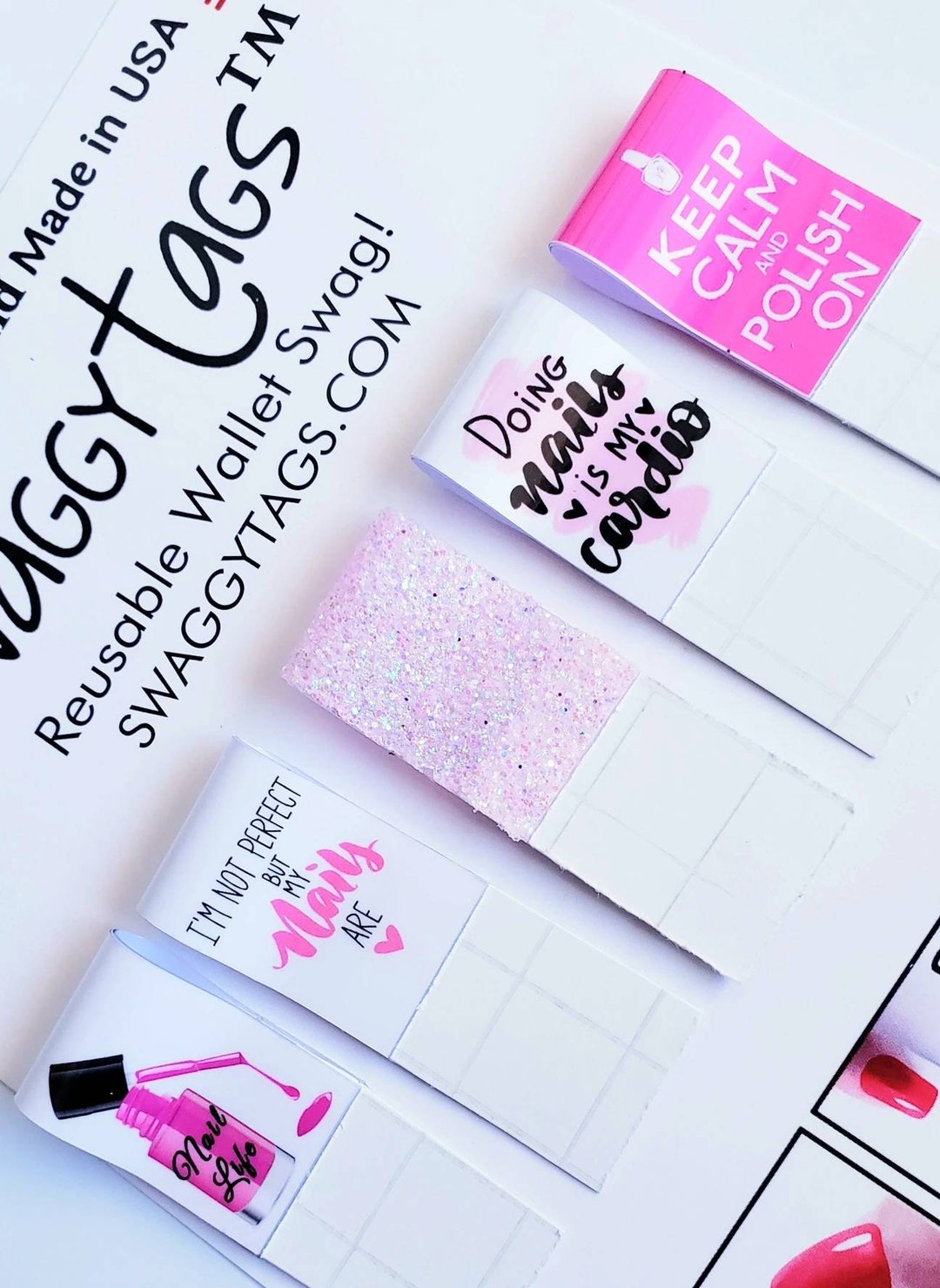 Original Swaggy Tags Credit Card Pull Tabs, Card Grabber for Long Nails ...