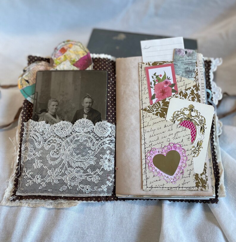 Handmade Vintage Lace Soft Cover Romance Love Junk Journal - Etsy