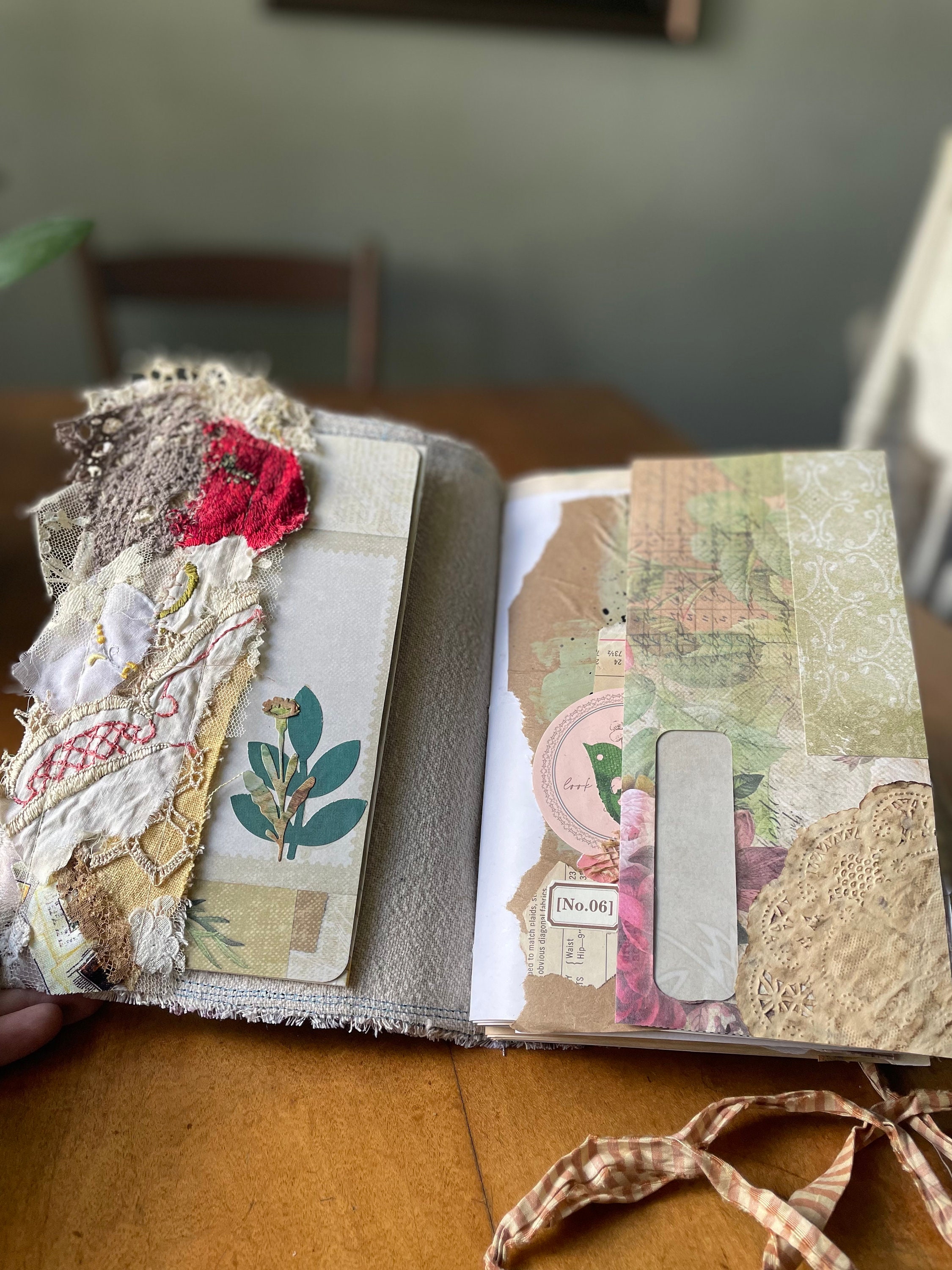 Soft Cover Handmade Chunky Nature Themed Junk Journal - Etsy