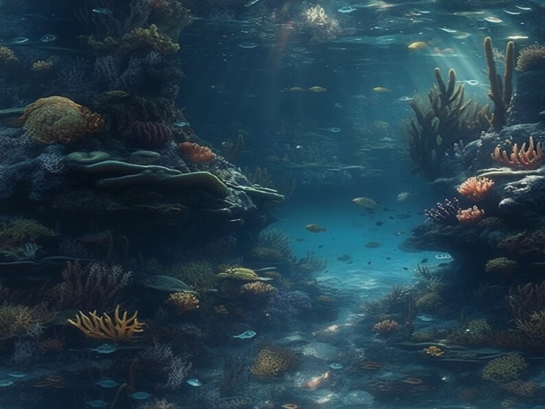 Oceanic Odyssey: Seamless Marine Patterns - Nautical Digital ...