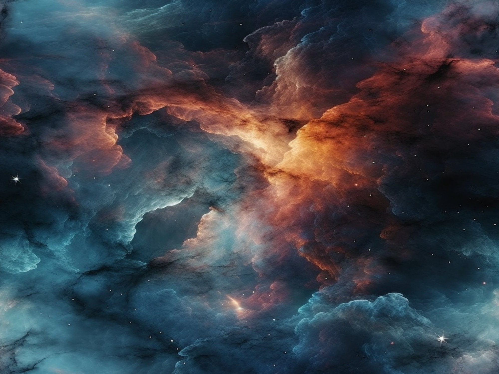 Cosmic Canvas: Space Nebula Seamless Patterns - Galaxy Digital ...