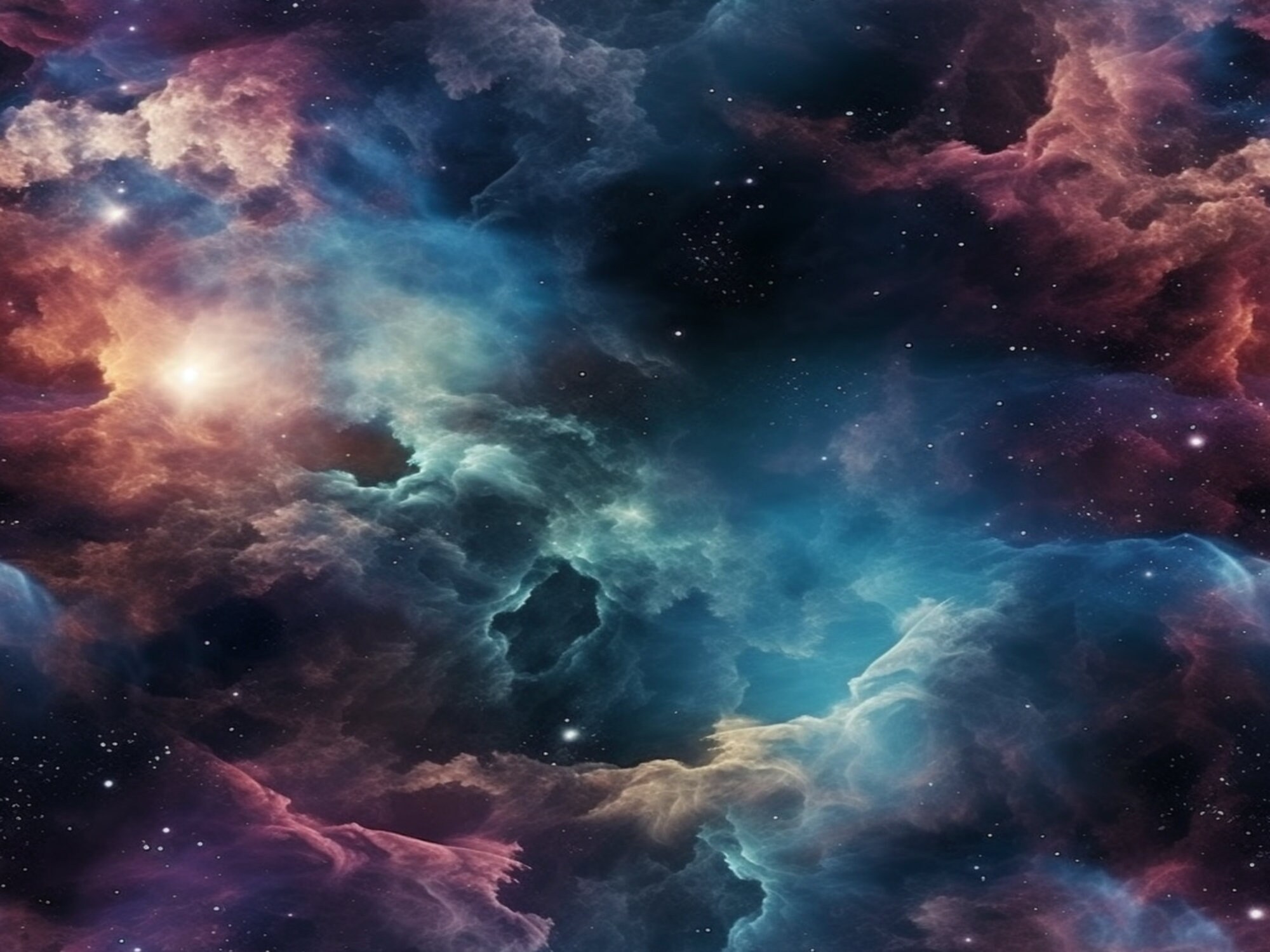 Cosmic Canvas: Space Nebula Seamless Patterns - Galaxy Digital ...
