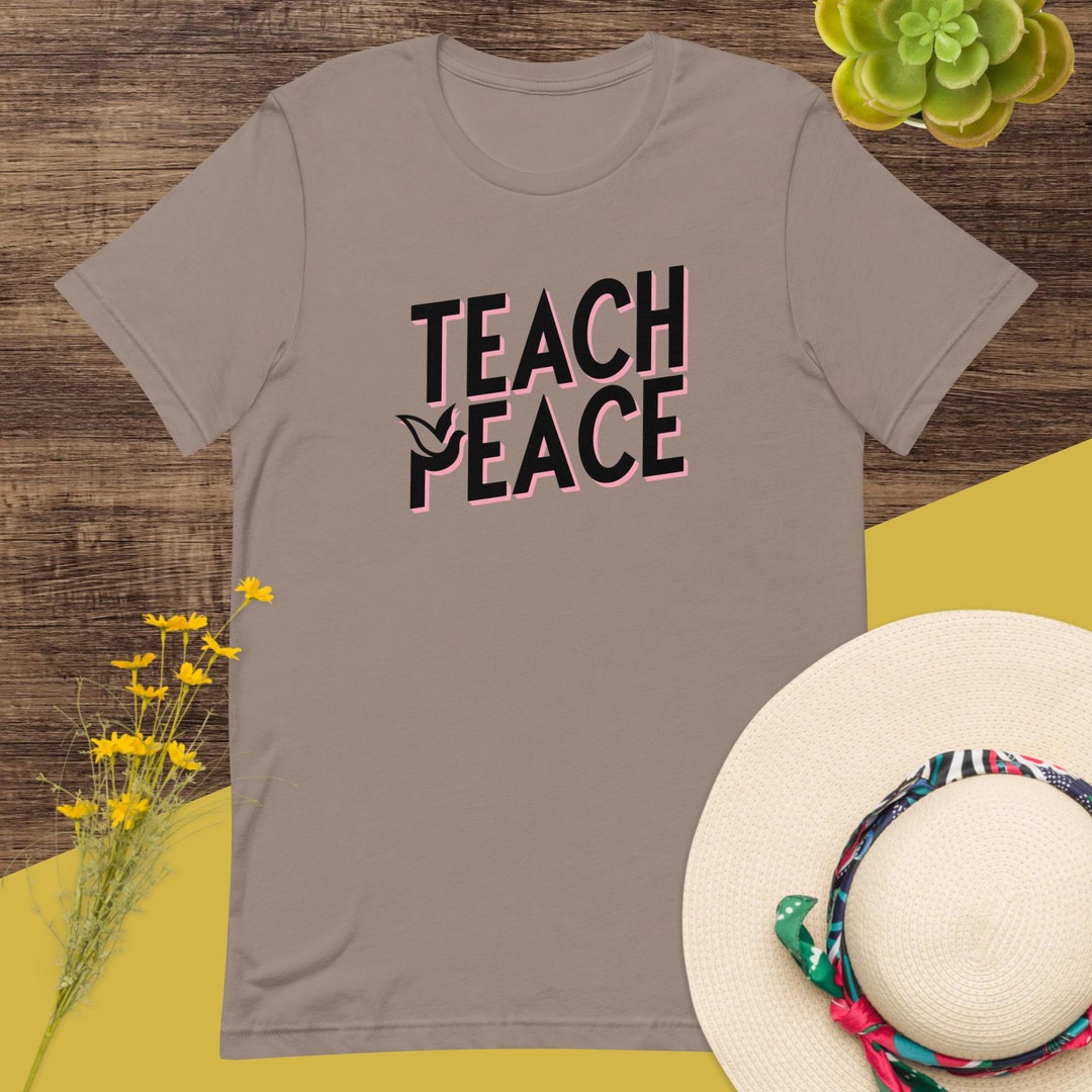Teach Peace T-shirt| Teacher Gift | Great Gift - Etsy