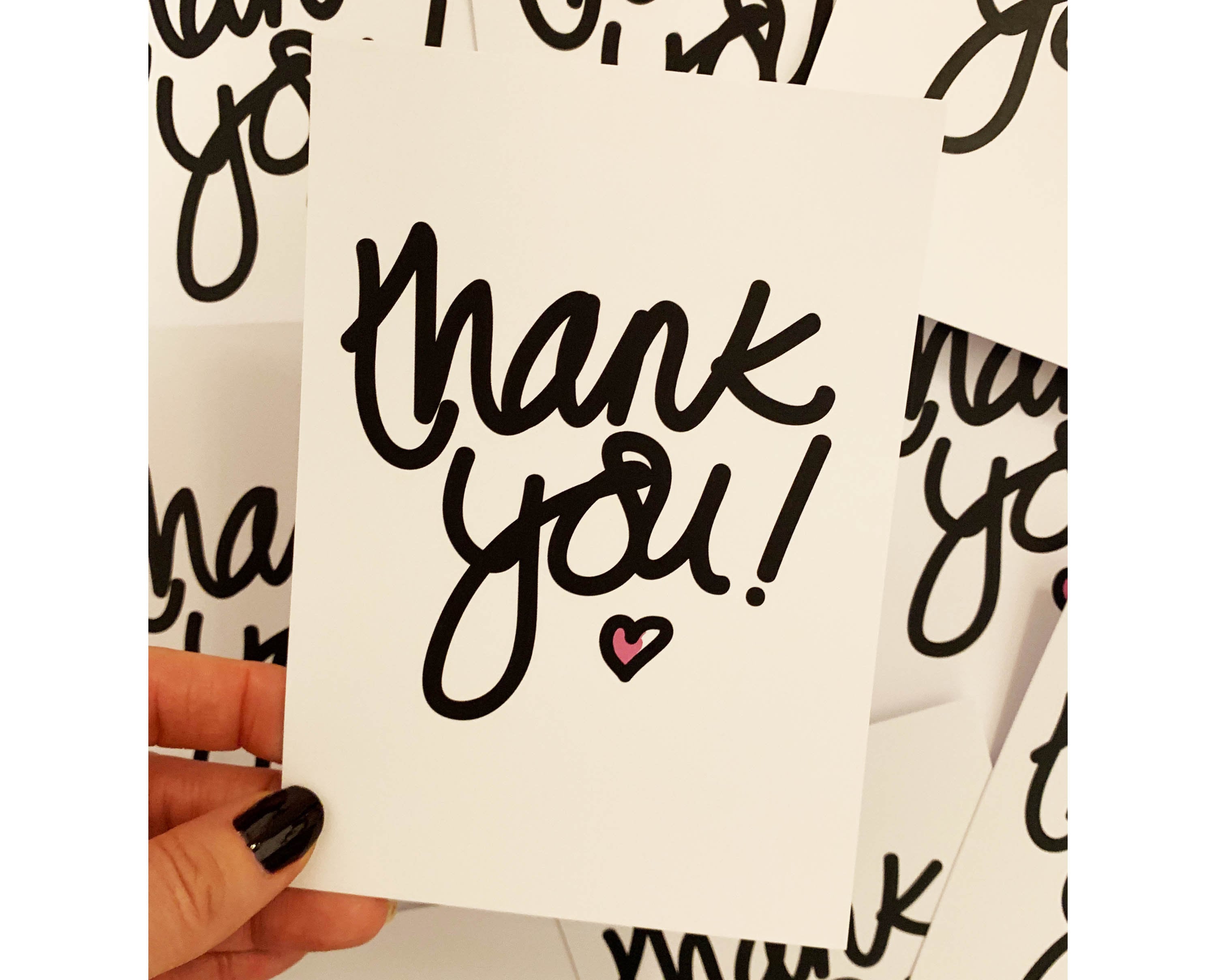 Thank you postcard A6 print positivity print quote print | Etsy