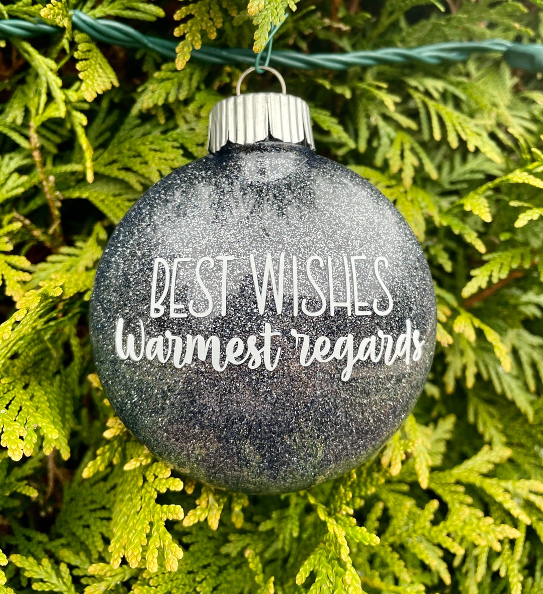 Best Wishes Warmest Regards Christmas Ornament - Etsy
