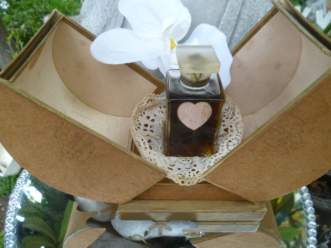 FLYING HEART Marc FAEL Superb and Rare Perfume Bottle in Its 1940 Box ...