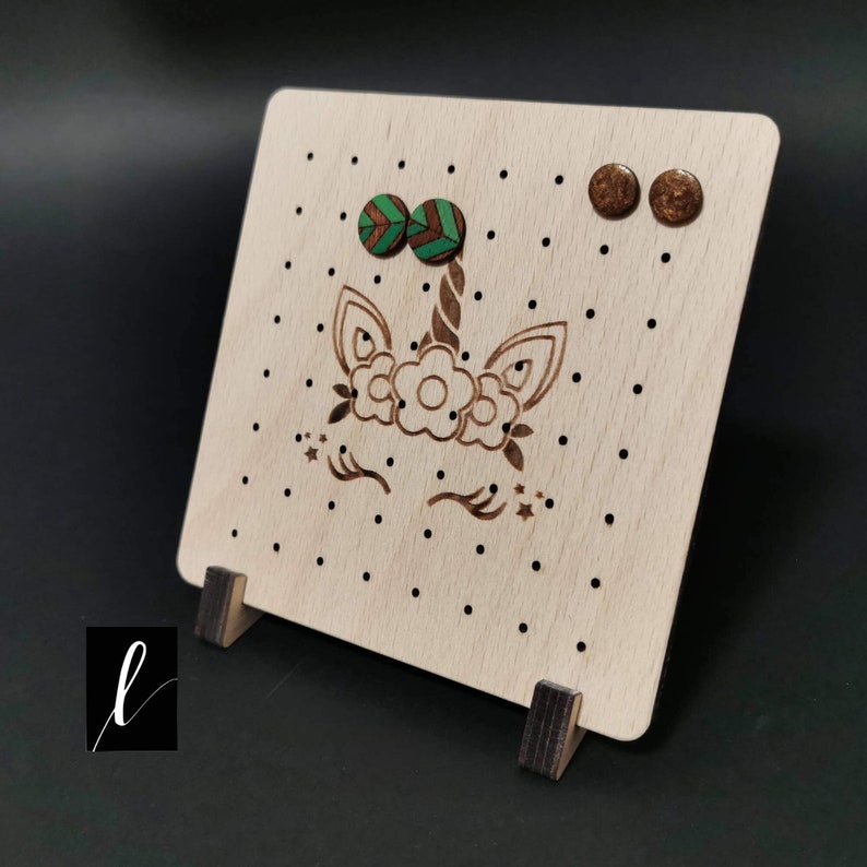 Earring Holder UNICORN Earring Board Earring Rack - Etsy
