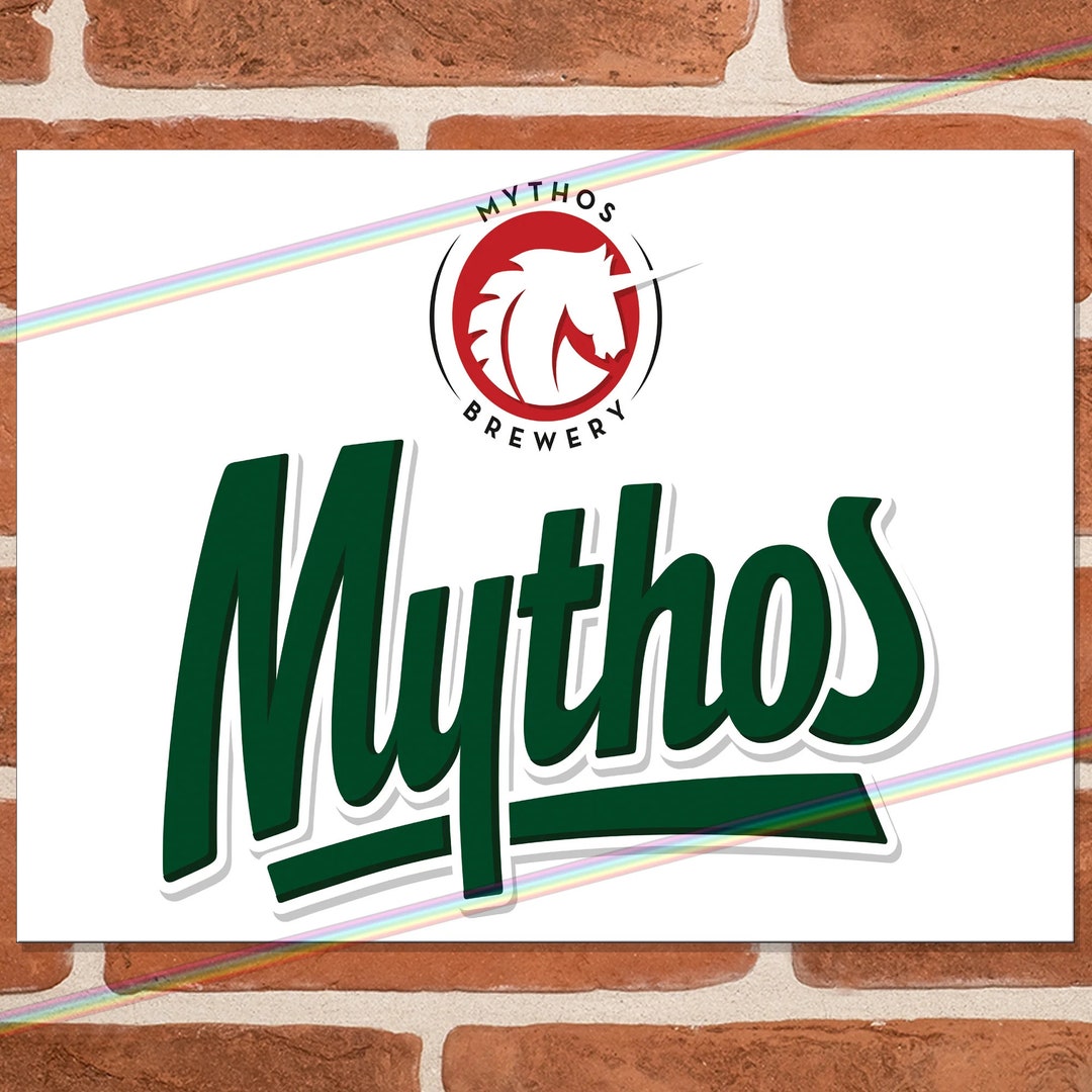 MYTHOS LOGO Metal Signs Metal Wall Art Tin Plaque Mancave - Etsy