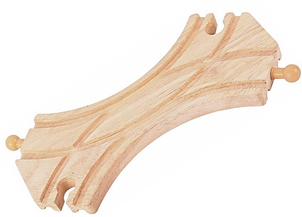 Wooden Track Double Curved Turnout Pack of 2 New Wooden Train Track - Etsy