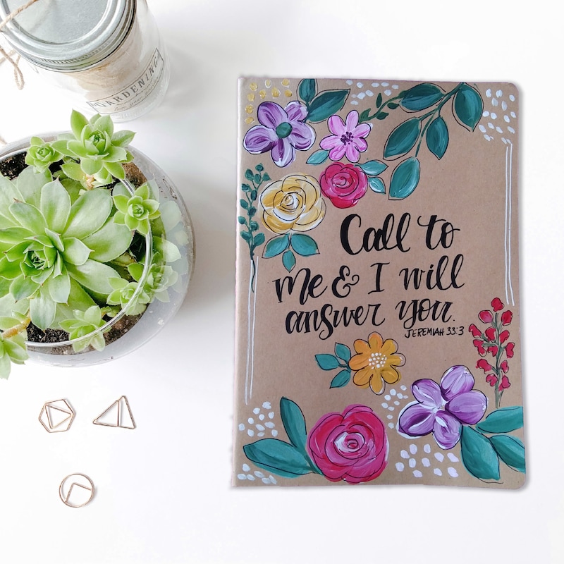 Painted Journal - Etsy