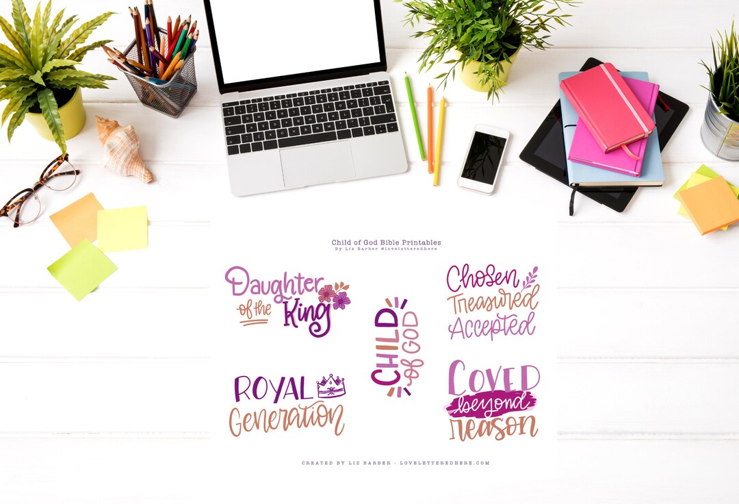 Child of God Bible Printable Traceables Bible Journaling Template ...