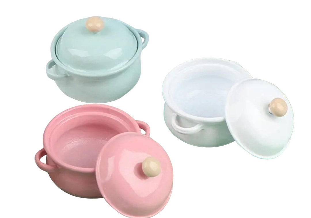 1:12 Scale Mini Cooking Pot With Removable Lid - Etsy