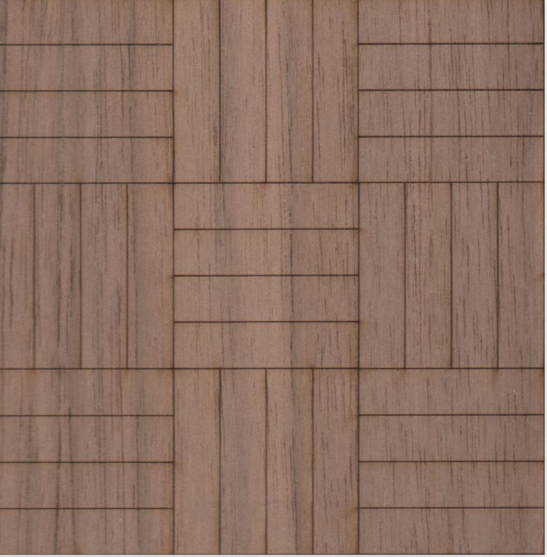 Real Wood Dollhouse/roombox/mini Scene Flooring/parquet/herringbone ...