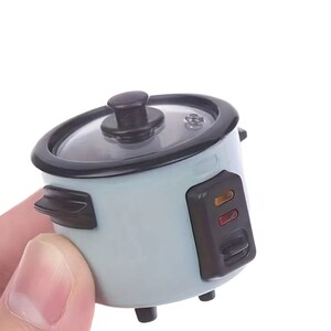 Miniature Rice Cooker W/spatula and Removable Lid 1:6 Scale - Etsy
