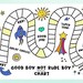 Printable Reward Chart - Good Boy Not Rude Boy - Yellow - Etsy